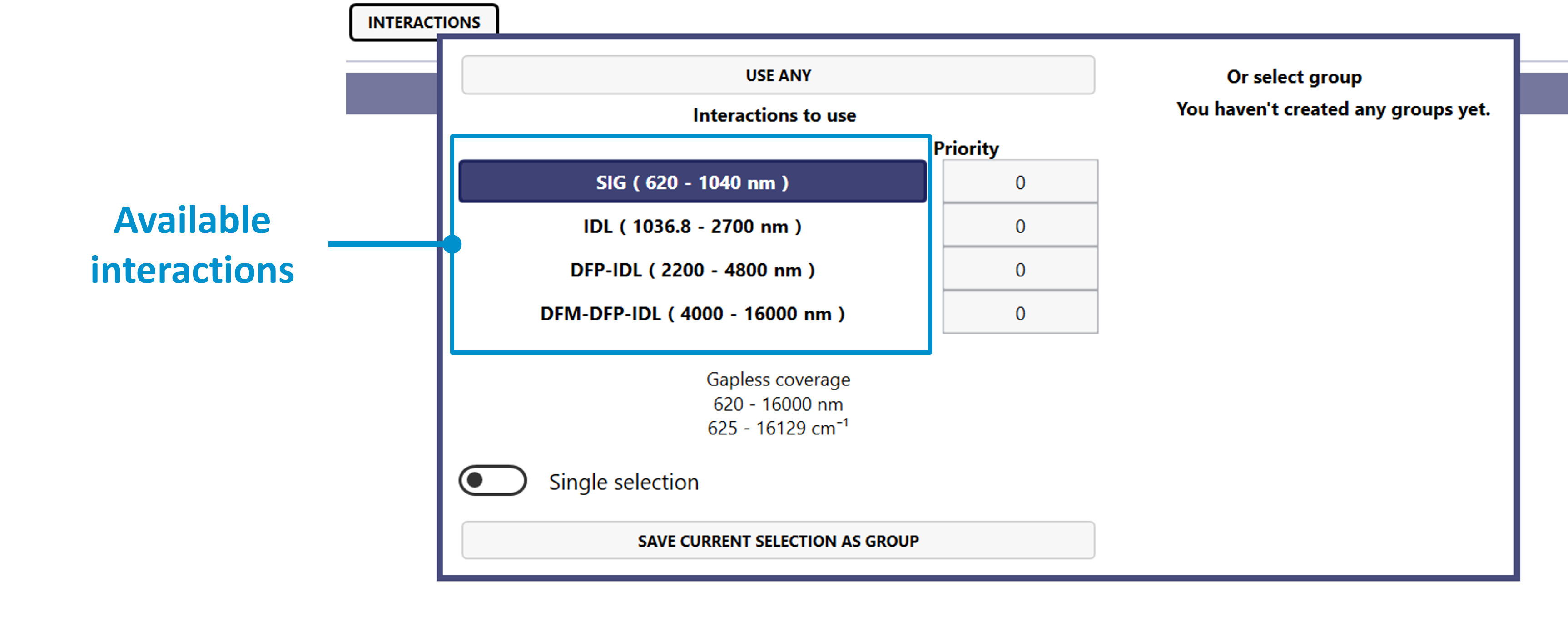 Interactions - WinTopas